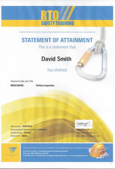 RTO Code 40992 Safety Training Group - Sydney Safety Training